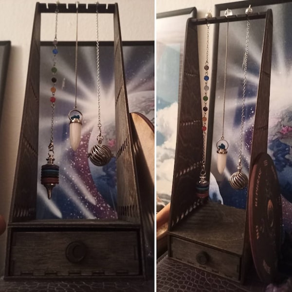 Pendulum Stand, Pendulum Display, Pendulum Holder, Moon Phases Stand ...