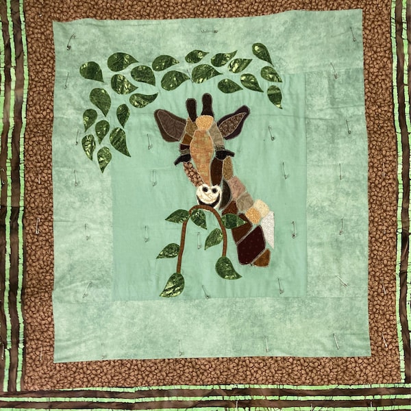 Giraffe Applique Pattern Jill the Gorgeous Gentle Giant Scrap Buster ...