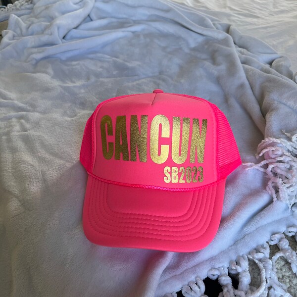 Custom Spring Break Party Trucker Hats, Foam Trucker Hats, Quotes ...