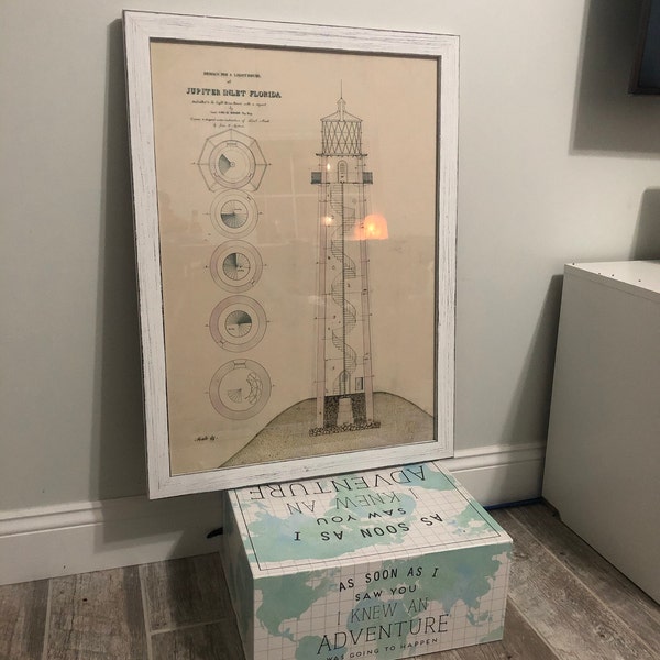 JUPITER INLET LIGHTHOUSE, Florida - Drawing and Plan of the Lighthouse ...