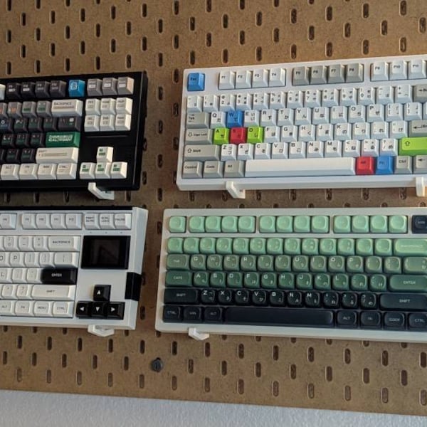 Wall Mounted Mechanical Keyboard Display | Adjustable Width | Easy ...