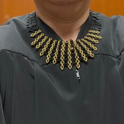 RBG Collar Necklace Ruth Bader Ginsburg Collar RBG Necklace - Etsy
