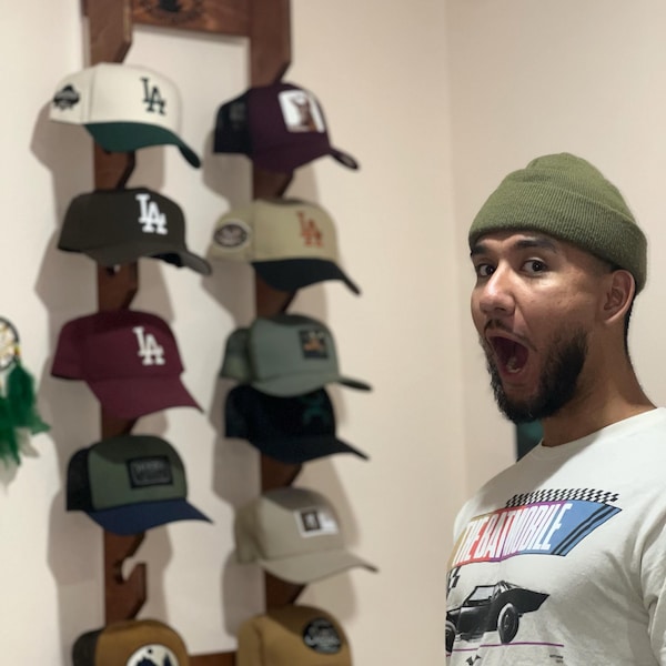Custom Cap Rack for 20 Caps,hat Rack, Engraved 3D Cap Rack, Personalize ...