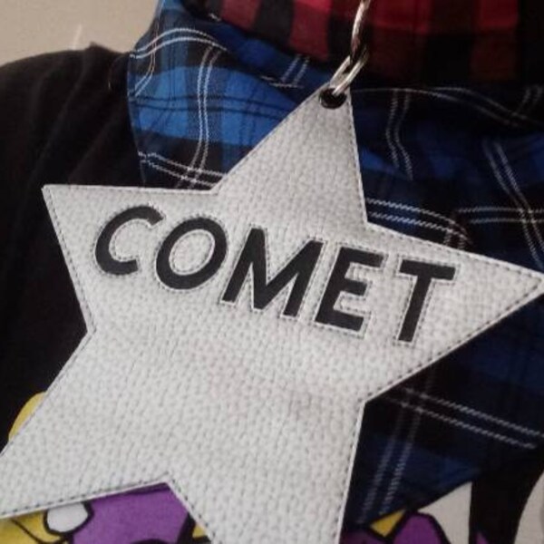 Vegan Leather Fursuit Collar Name Tag, Furry Name Tag, Con Badge ...