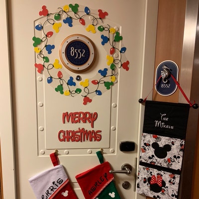 Hidden Mickey Mouse Christmas Lights Magnet Wreath - Etsy