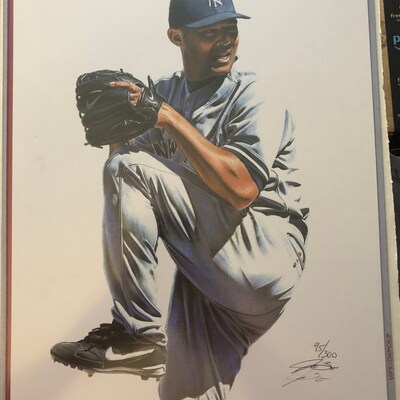 Chipper Jones Colored Pencil Card Sized Drawing 3 1/2x 2 1/2 - Etsy