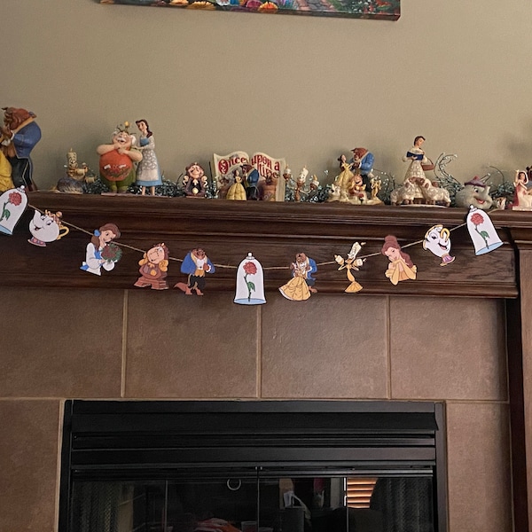 Disney Inspired Beauty and the Beast Banner - Etsy