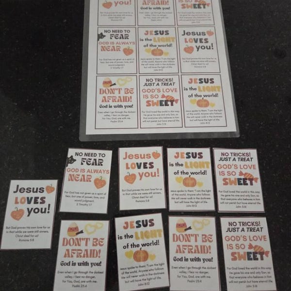 Christian Halloween Gospel Tracts, Variety of Bible Verse Tracts ...