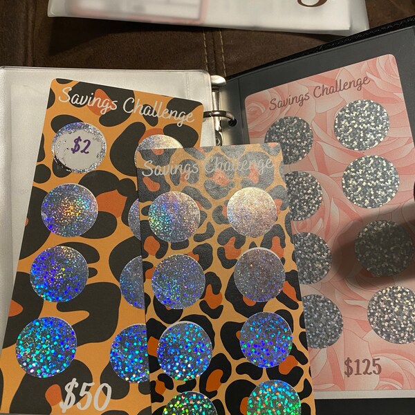 Beginner 15 Card Binder, Scratch off Savings Binder, Five Different ...