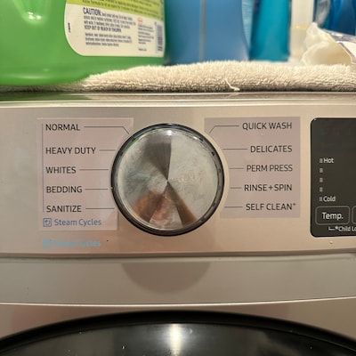 Samsung Model WF45R6100AC Washer Sticker Labels / Decals for Control ...