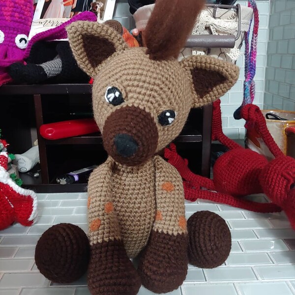Hyena Crochet Pattern, Crochet Hyena, Amigurumi, Hyena Pattern, Hyena ...