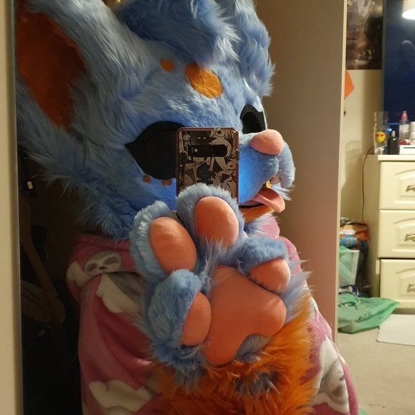 SOLD OUT! Adopt Noria | Mini Partial Fursuit Wolf – Ready to Ship ...