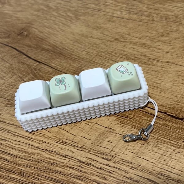 4 Button Desktop Mechanical Keyboard Fidget Toy - 4 Key Sensory ADHD ...