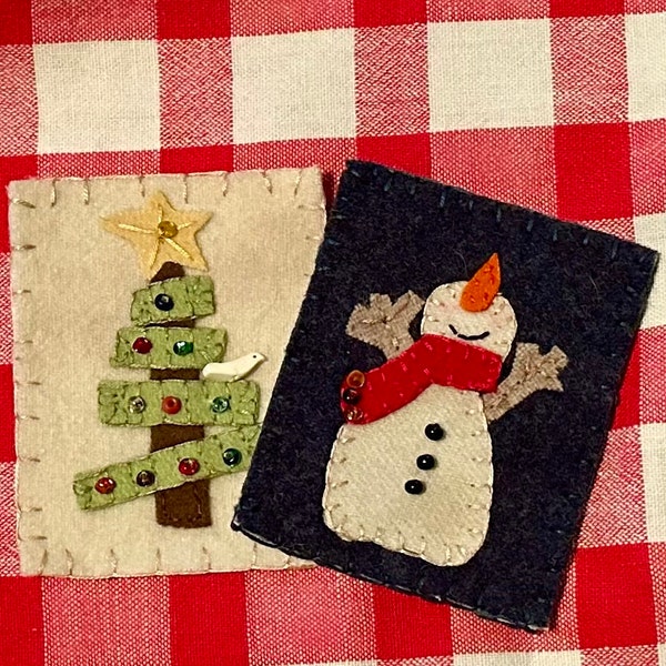 PDF Pattern for Felt Gift Card Holder, Christmas Gift Card Holder, Felt ...