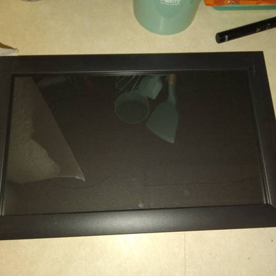 Black CD Display Mat Complete W/ 1 Wide Black Picture Frame ...
