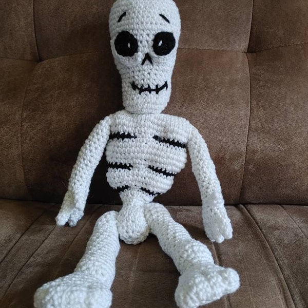 Halloween Crochet Pattern Skeleton, Amigurumi Skeleton Pattern ...