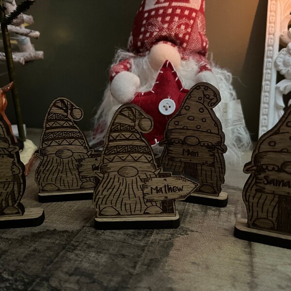 Christmas Personalised Gonk Decorations Place Names - Etsy UK