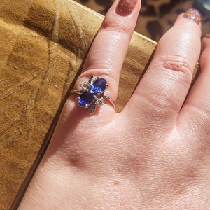 Rare Antique Victorian 3 Carat Flat Ruby Ring, 14 Karat White and ...