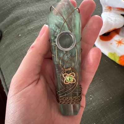 Large Glass Pipe, Opal Crystal Pipe, Pipes for Smoking, Glass Smoking ...