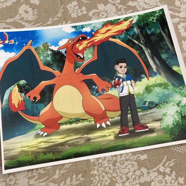 Custom POKEMON Character Portrait From Photo (DIGITAL COPY ...