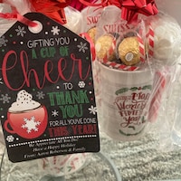 Christmas Gift Tags, Gifting You A Cup of Cheer for All You've Done ...