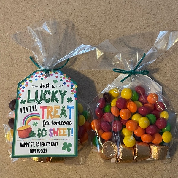 St. Patricks Day Treat Tags, Lucky Treat for Someone Sweet, Cereal ...