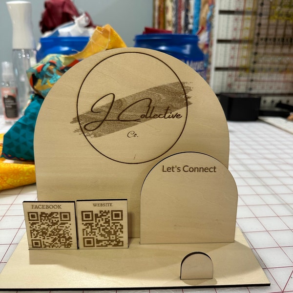 QR Sign for Business Laser File - Social Sign Laser File - QR Code ...