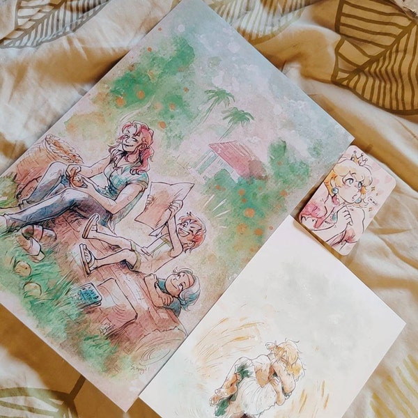 Link and Sidon | Botw Totk | A5 Print | - Etsy