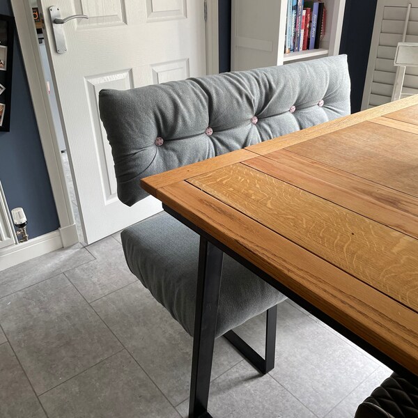 Bench Leg Backrest Dining Sofa Seat Metal Frame Low End Bench Back Rest ...