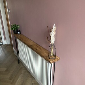 Rustic Radiator Cover With Hairpin Legs Radiator Shelf - Etsy UK