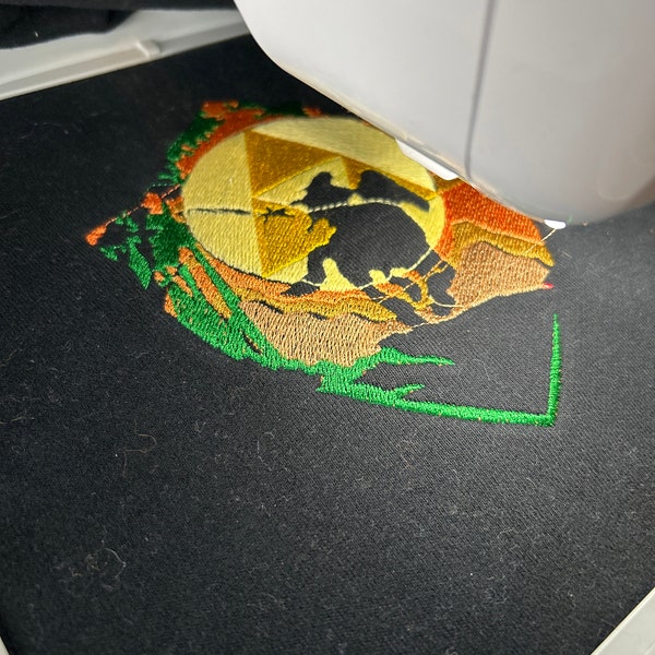 Zelda Machine Embroidery Design - Epona Shield Silhouette 5x7 - Etsy