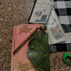 A5 Handmade Scrapbook Album With Folding Pages, Personalized Journal ...