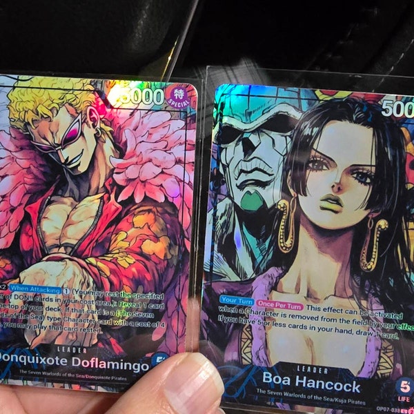 One Piece Special Leader Set JJBA Style Custom Card Trading Game Luffy ...