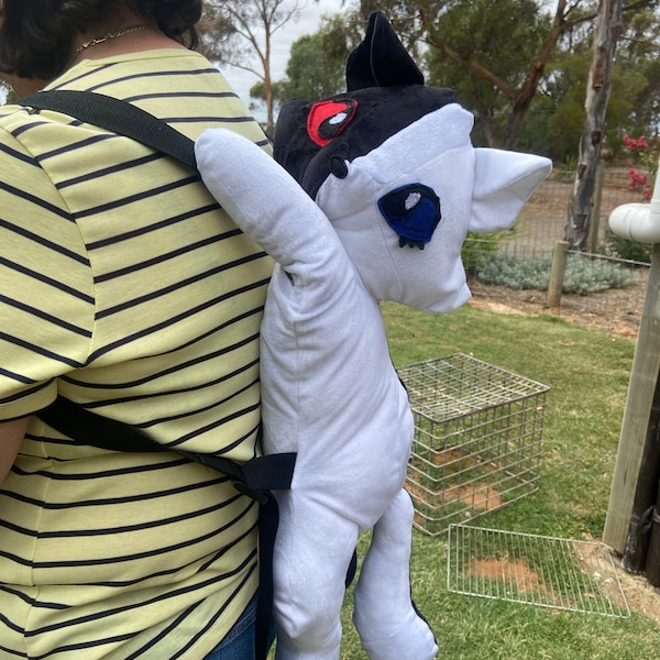 Plush Backpack Sewing Pattern .pdf Tutorial Stuffed Animal Cat Fox ...