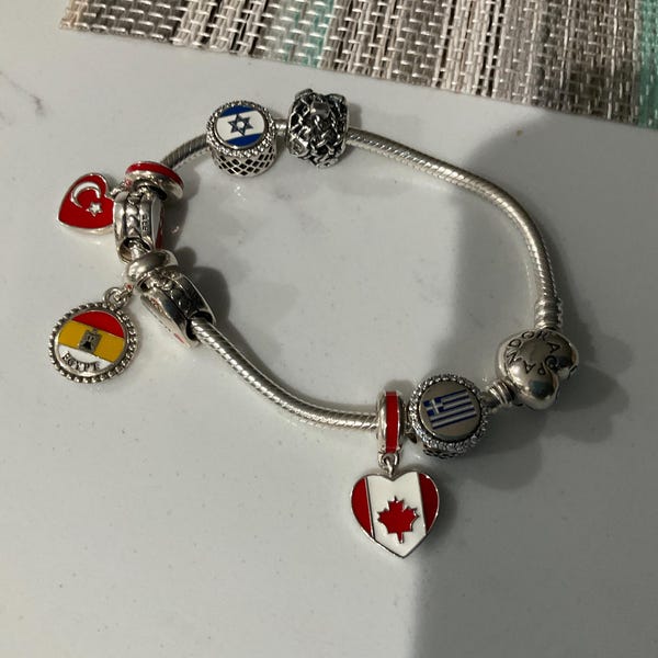 Pandora, “ Starry Night Sky” Murano Glass Bead Charm S925ALE #790938 ...