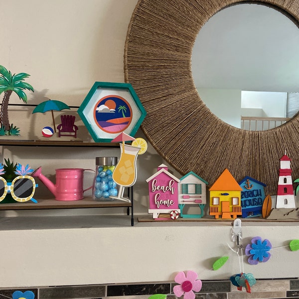 DIY Beach Standing Pieces - Beach Village - Beach Wood Blank Kit - Wood ...