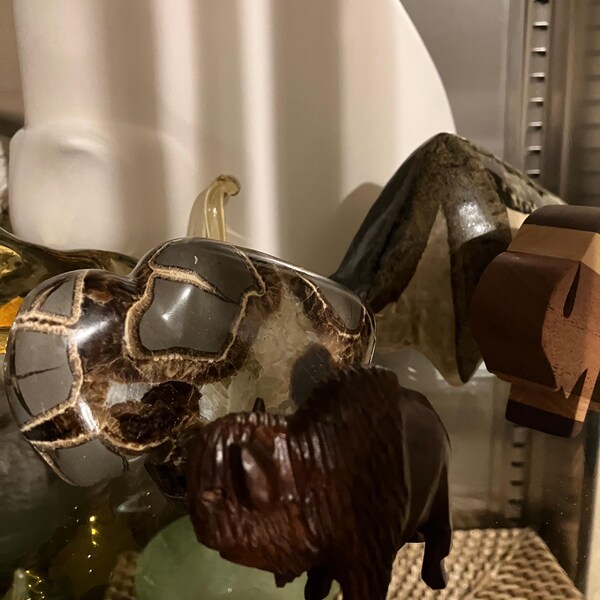 Tabletop Penguin Figurine, Wooden Emperor Penguin Carving, Handcrafted ...