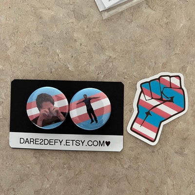 Jerma985 Jerma Twitch Streamer Transgender Flag Meme Pins Trans Rights ...