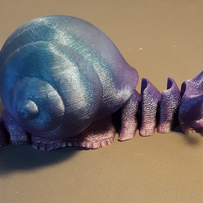 Cute Flexi Snail Instant Download Print-in-place STL File for 3D ...
