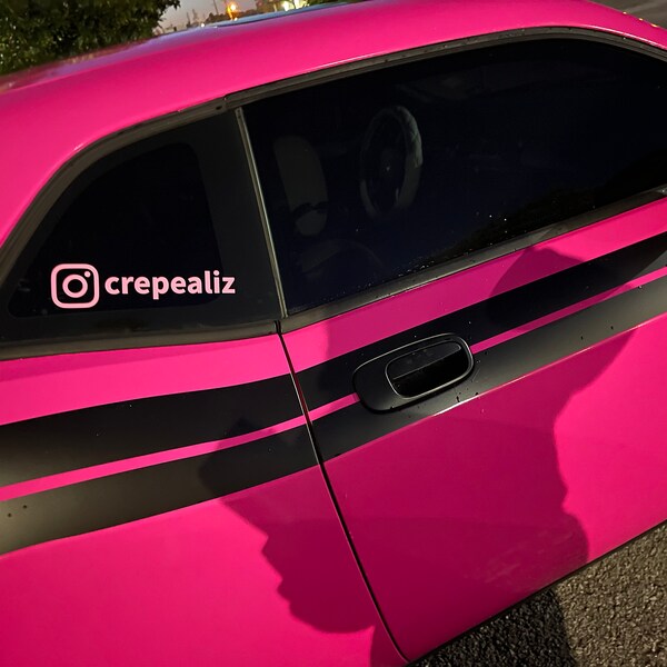 Instagram Car Decal - 10" Wide - Instagram Decal - Instagram Window ...
