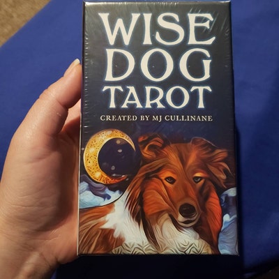 Wise Dog Tarot Cards & Guidebook Set Dogs Oracle Card Deck Book Kit ...