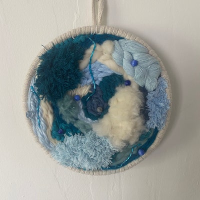 Round Weaving Beginners Kit Woven Wall Hanging Tutorial Fibre Arts ...