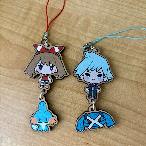 More Mini Pokemon Trainer Wooden Charms - Etsy