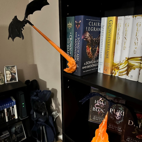 Fire Breathing Dragon Book Nook With Book Mount, Perfect Gift or ...