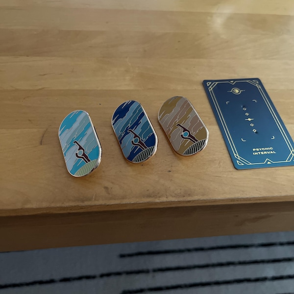 Xenoblade Enamel Pin - Hard Metal Rose Gold Monado Enamel Pin - Etsy