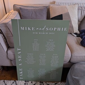 F1 RACETRACK THEMED Wedding Table Plan, Grand Prix Seating Chart ...