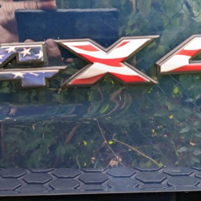 RAM 4x4 Emblem Overlay Decals RED FIRE Flames Fits 2009-2023 - Etsy