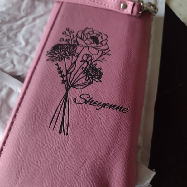 Birth Month Flower Engraved Manicure Set, Custom 7-piece Manicure and ...