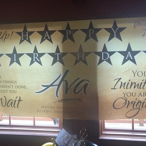 Hamilton the Musical, Birthday Banner, Broadway Play, Personalized ...