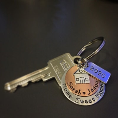 Personalized Home Key Chain,house Warming Gift,appreciation Gift,gift ...